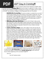 100 Day Snack Letter | PDF | Eating Behaviors Of Humans | Snack Food