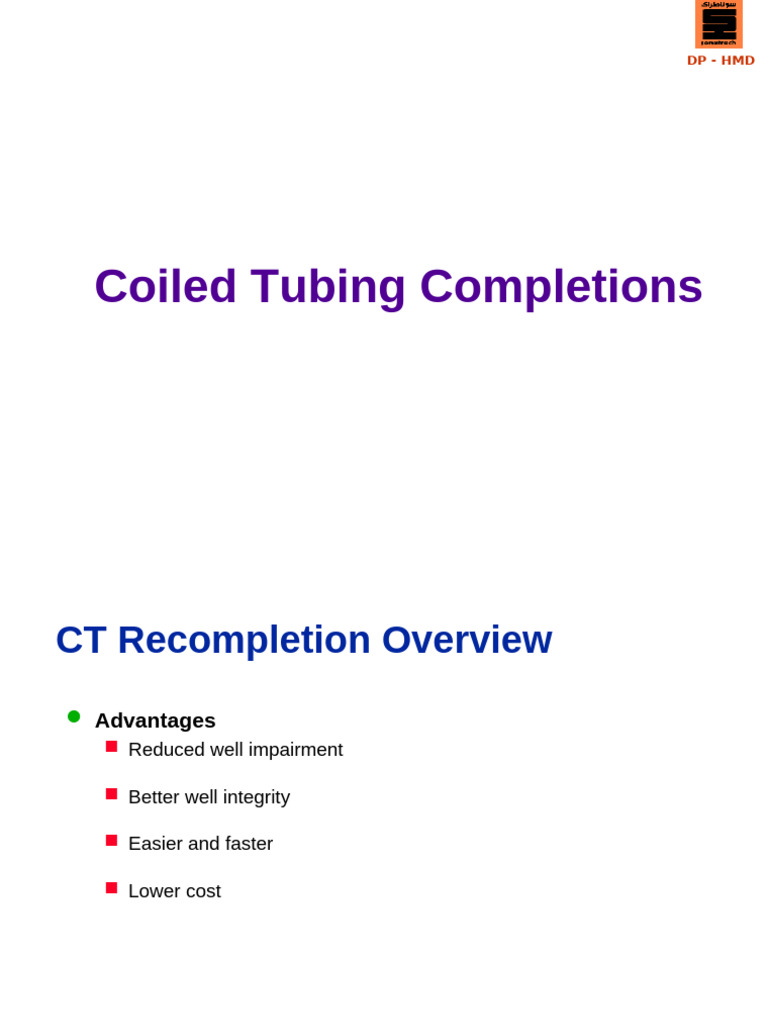 Coiled Tubing Completion. | PDF | Pipe (Fluid Conveyance) | Electrical ...