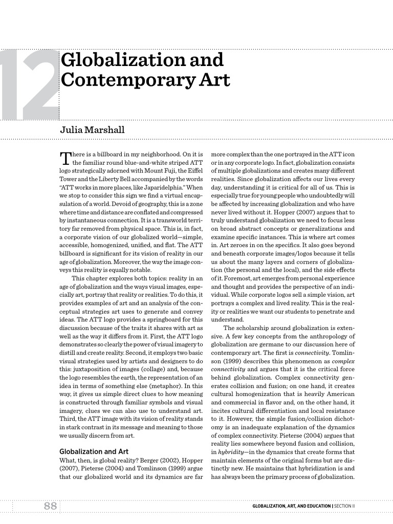 Globalization's Impact on Contemporary Art | PDF