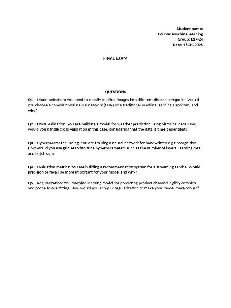 S-5 | PDF | Cross Validation (Statistics) | Machine Learning