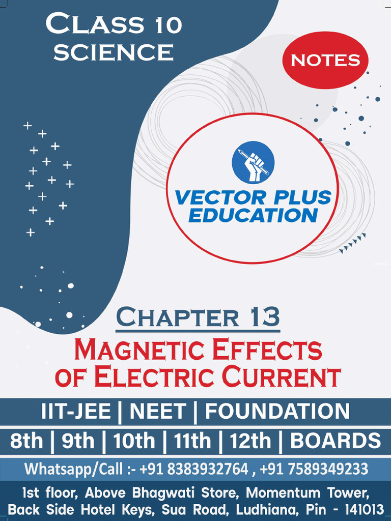 Chapter 13 Magnetic Effects of Electric Current | PDF