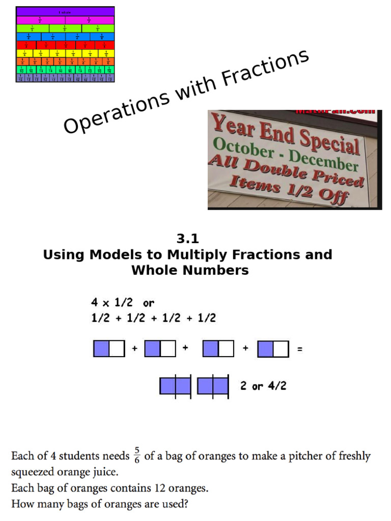 Chapter 3 8 - Operations With Fractions Class Notes 2016 | PDF ...