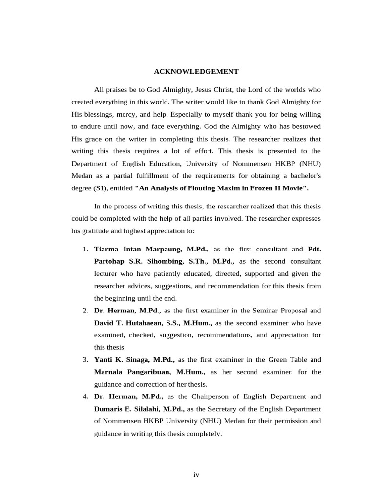 ACKNOWLEDGEMENT | PDF