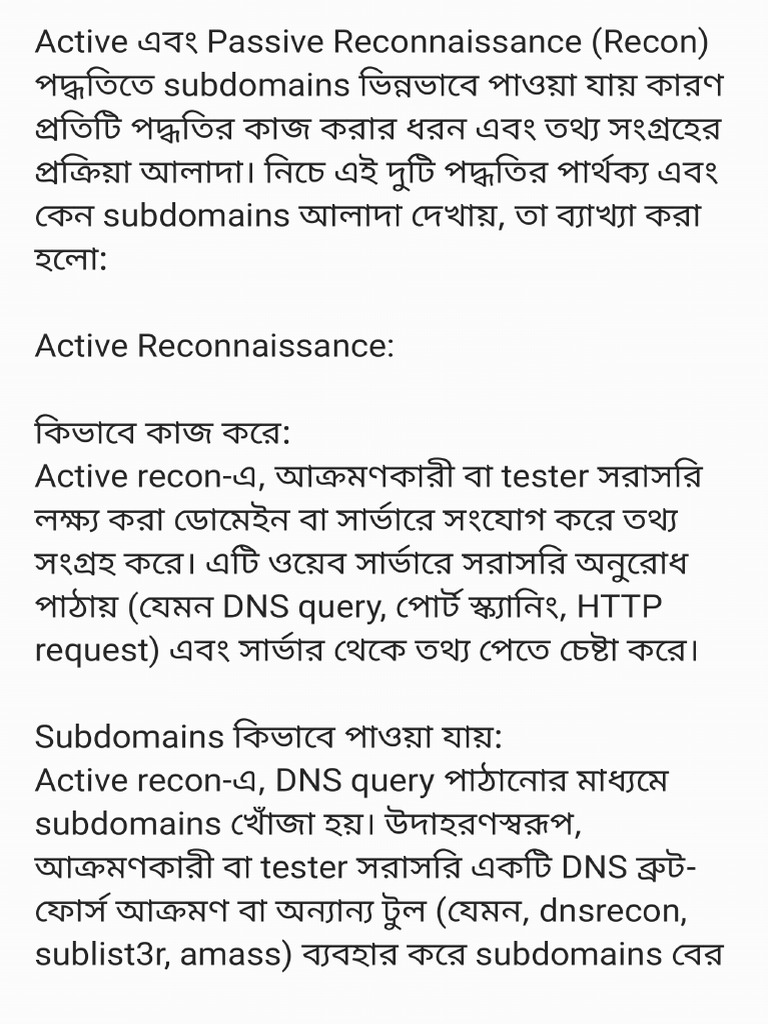 Active & Passive Recon | PDF