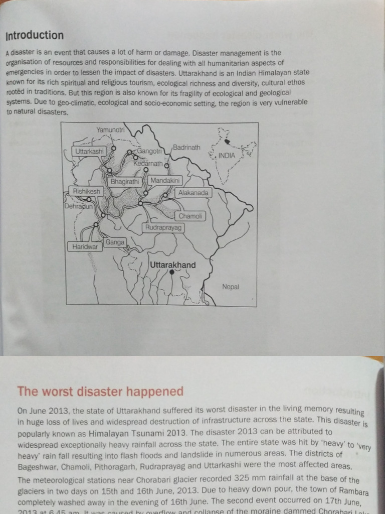 Uttarakhand 2013 Flood Disaster Overview | PDF | Earth Sciences ...