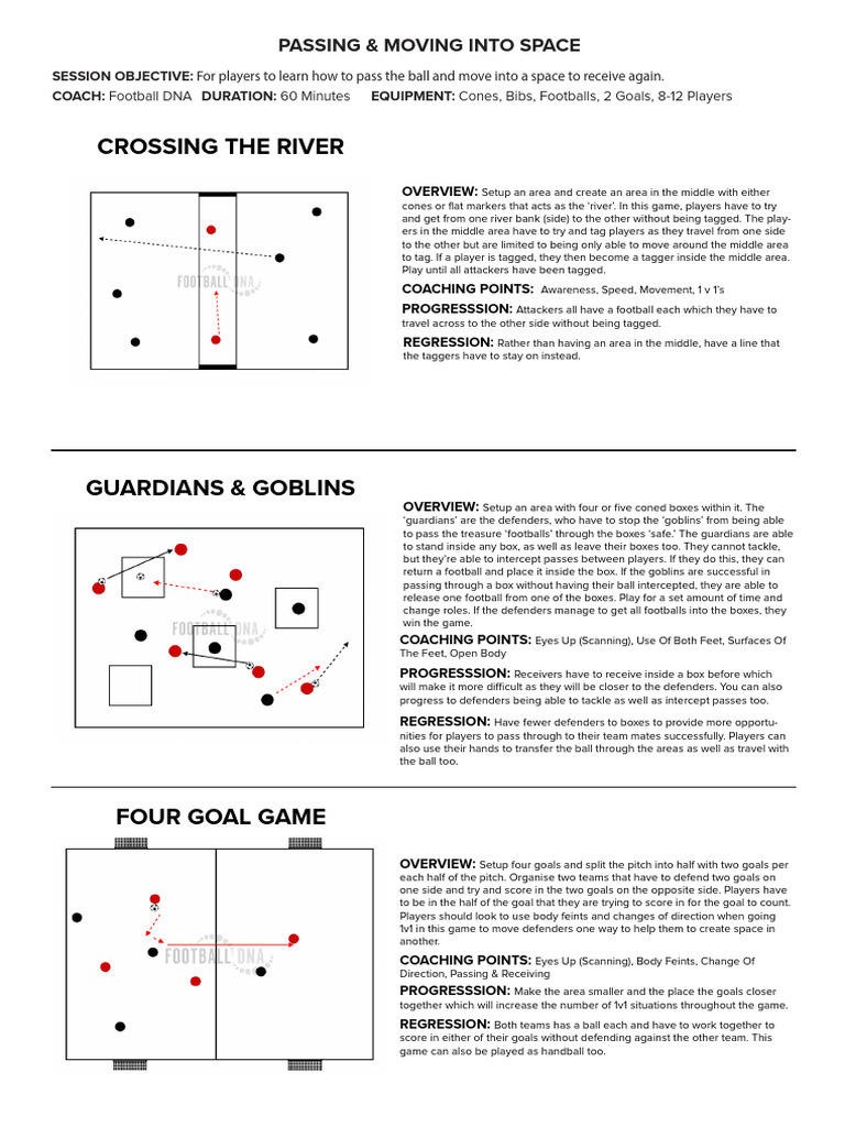 Passing Moving Into Space | PDF | Association Football | Football Codes