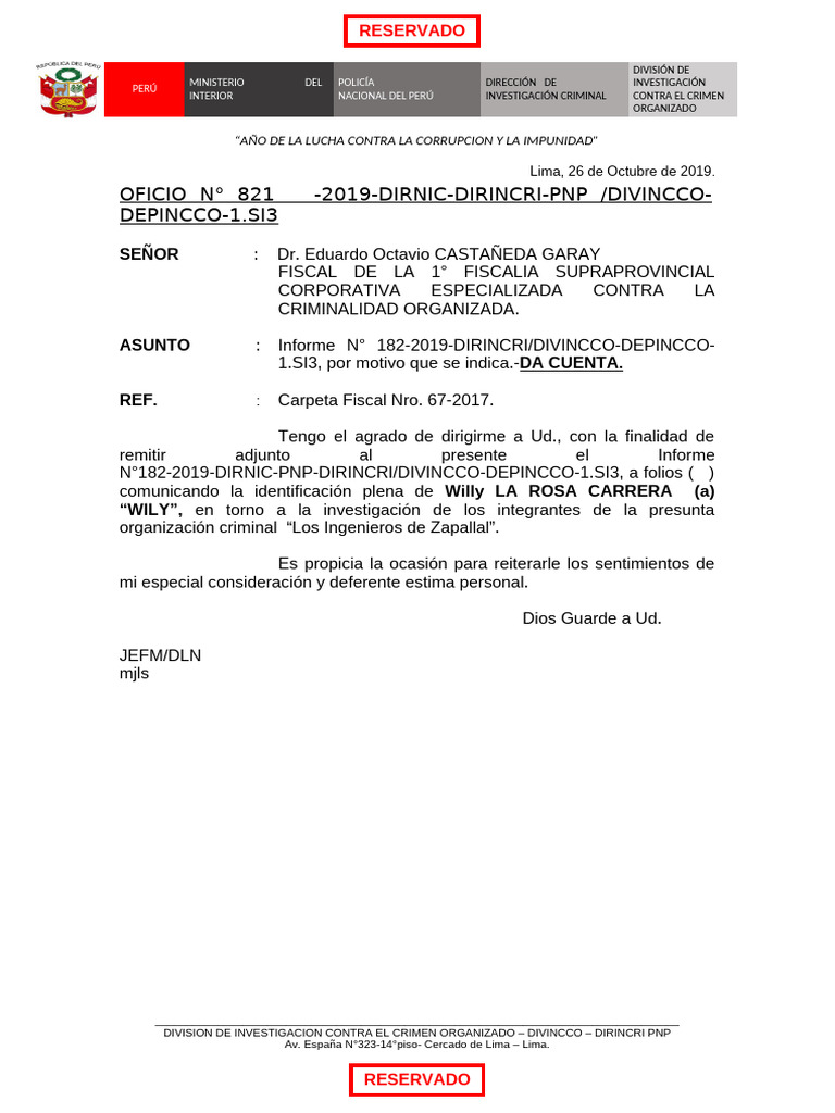 Oficio Remite Id | PDF