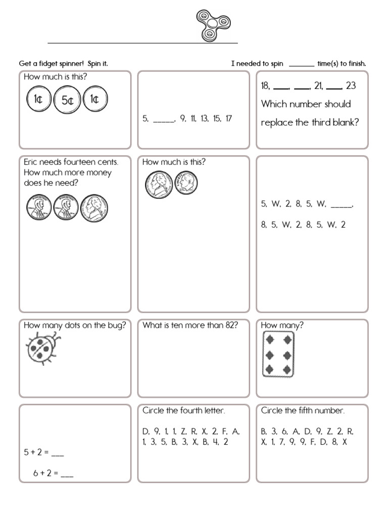 MathWorksheetsGrade1 2 3 | PDF