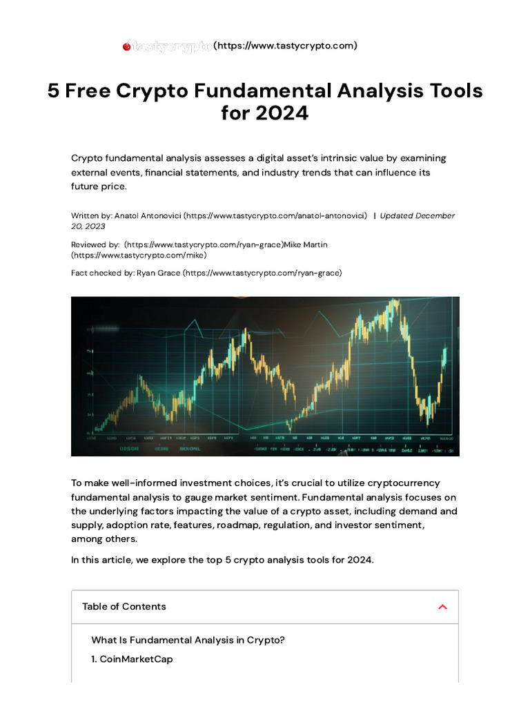 5 Free Crypto Fundamental Analysis Tools For 2024 - Tastycrypto | PDF | Cryptocurrency ...