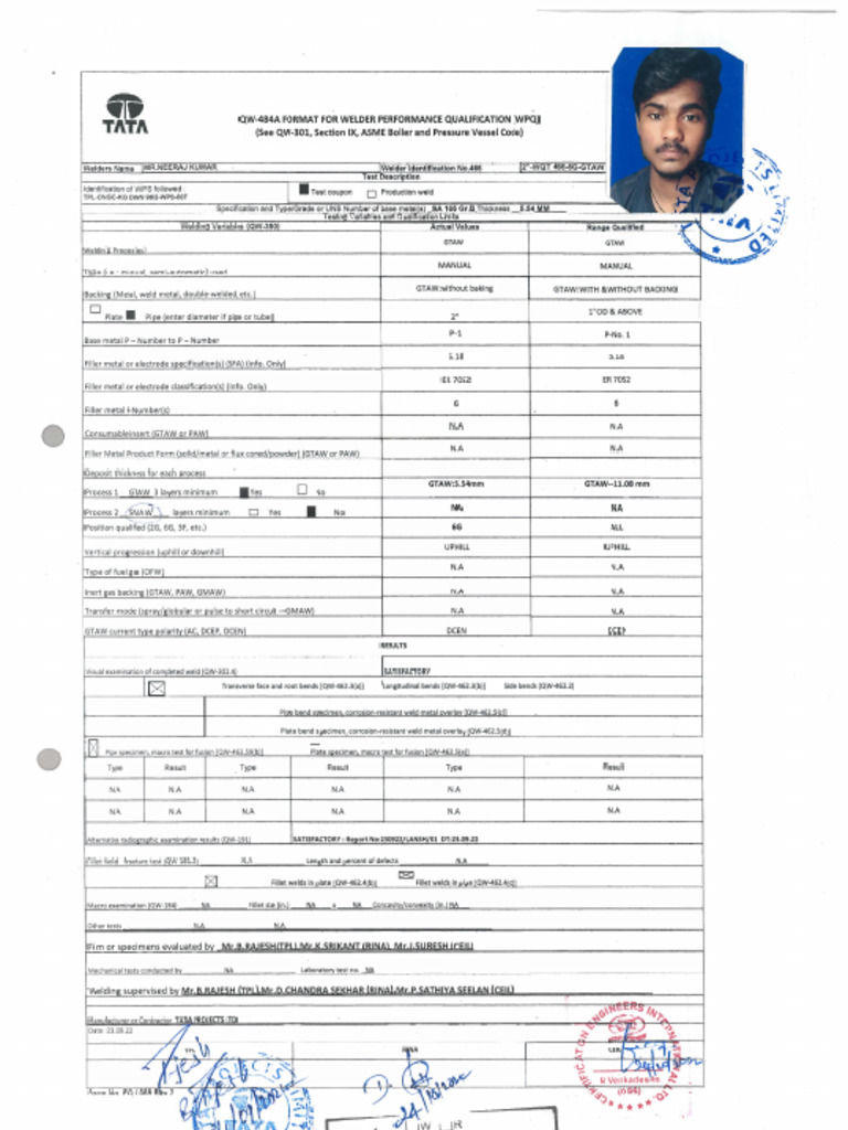 Neeraj Kumar Welder Id000 | PDF