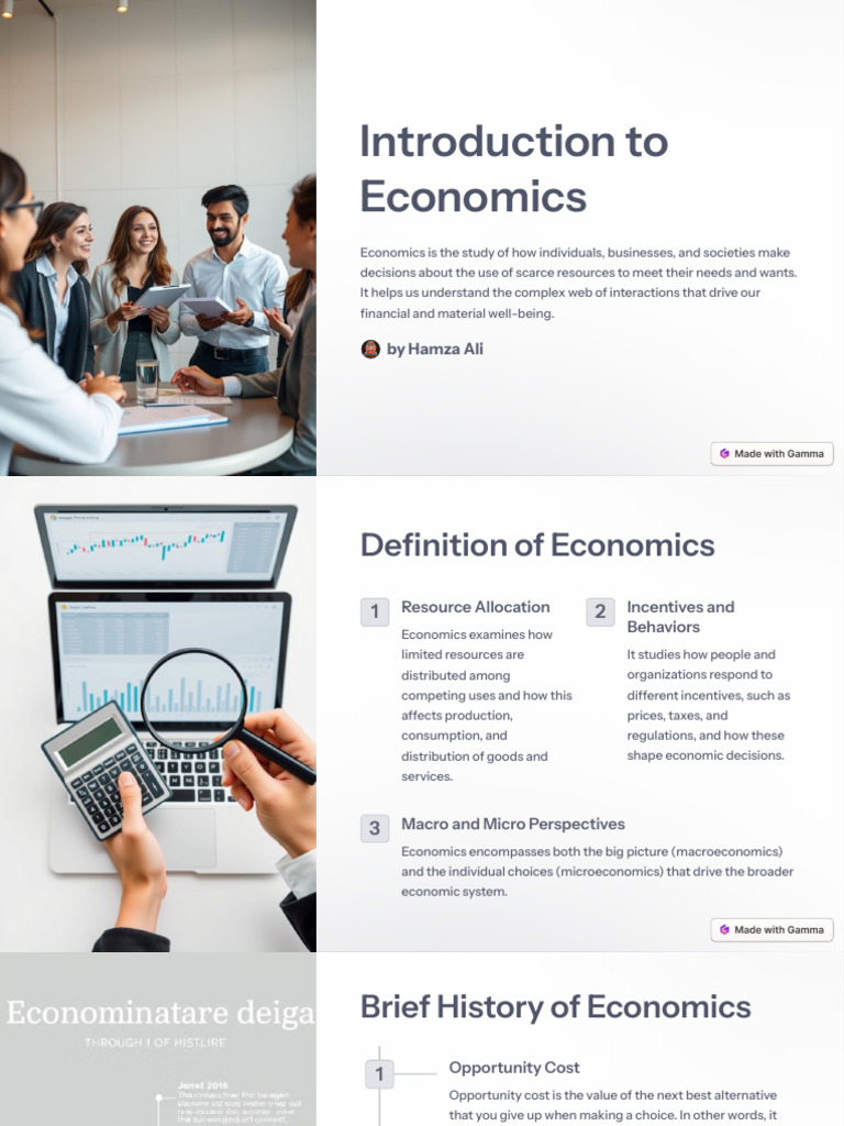 Introduction-to-Economics | PDF | Economics | Market Economy