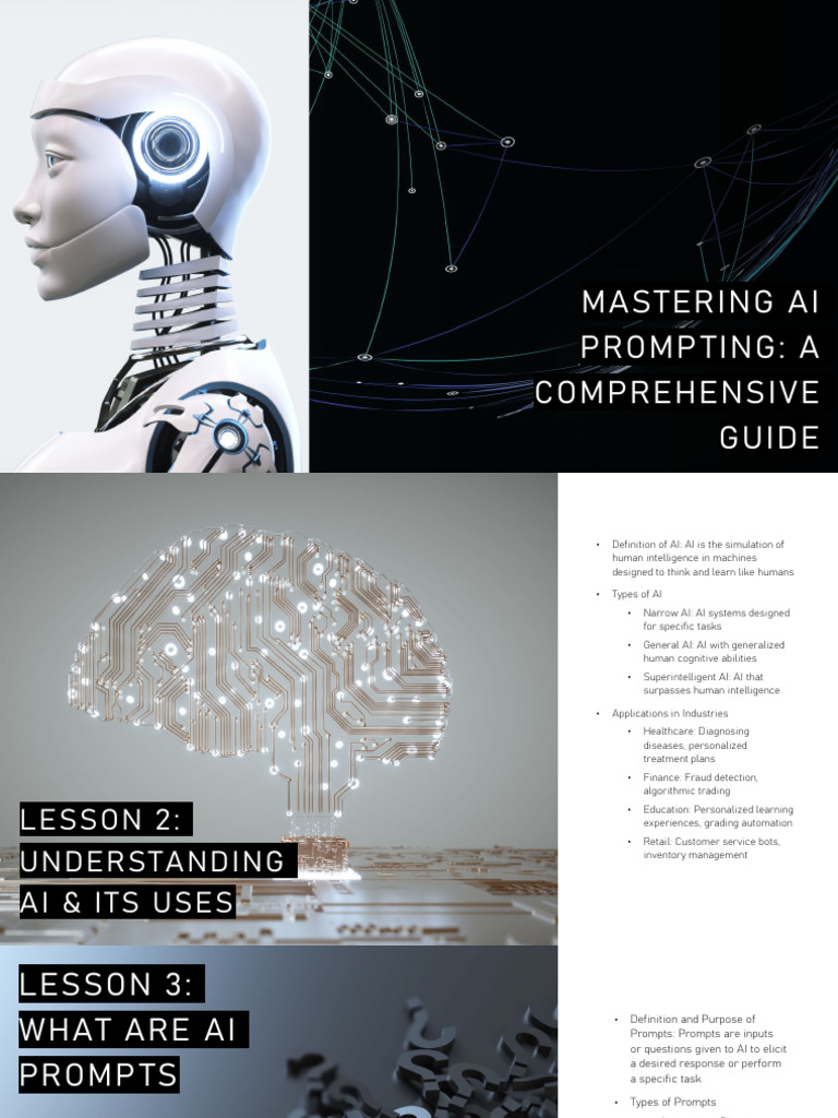 AI Prompt Lessons - Step by Step | PDF | Artificial Intelligence ...