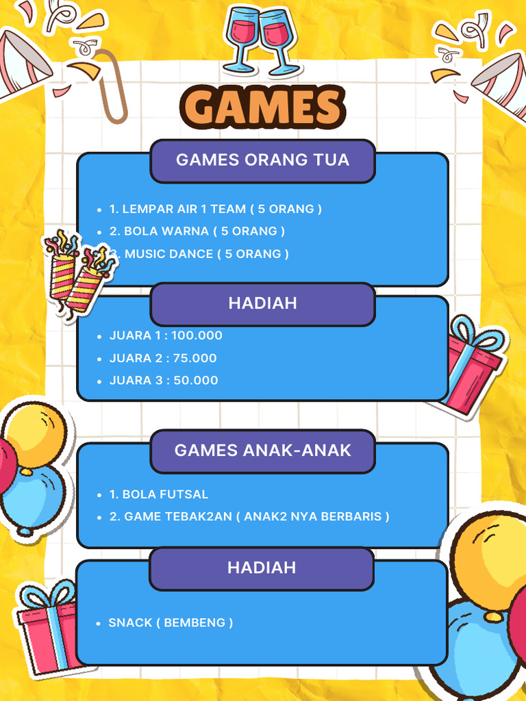 Permainan Seru dengan Hadiah Menarik | PDF