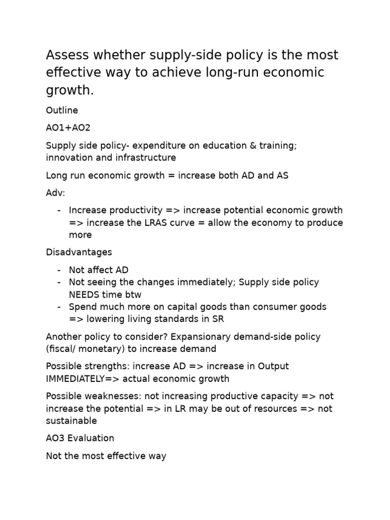 econ | PDF | Economic Growth | Supply Side Economics