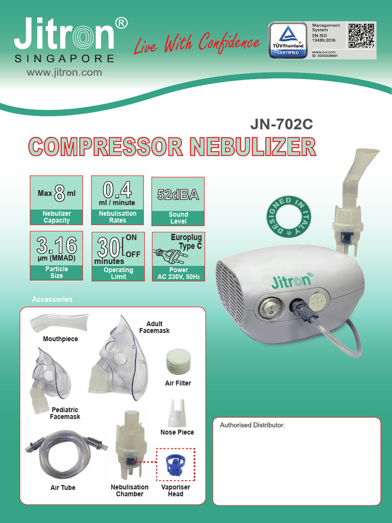 Compressor Nebulizer JN 702C | PDF