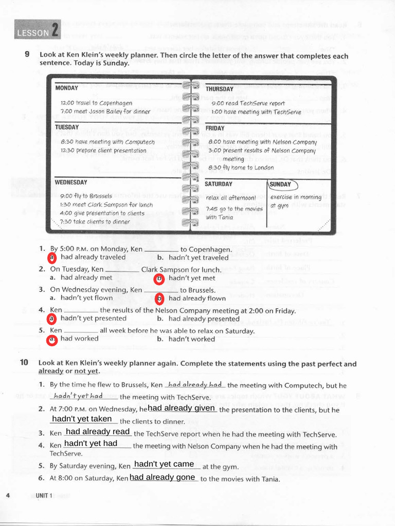 U1 - Lesson 2,3 - WB-đầu ra | PDF