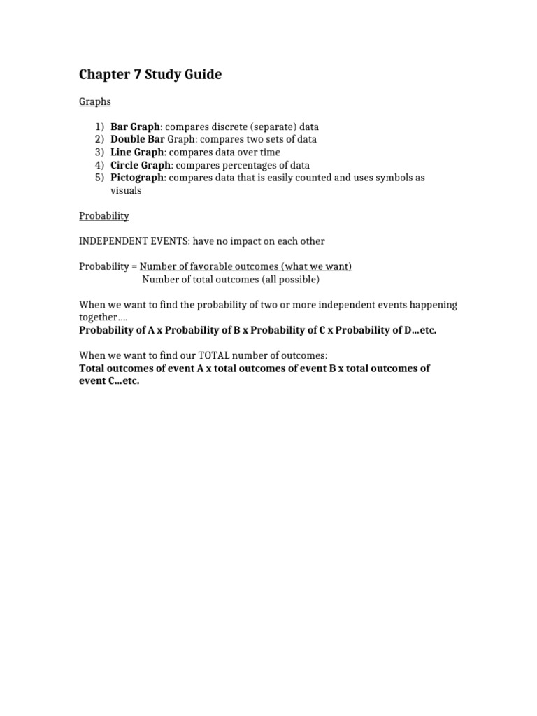 Chapter 7 Study Guide | PDF