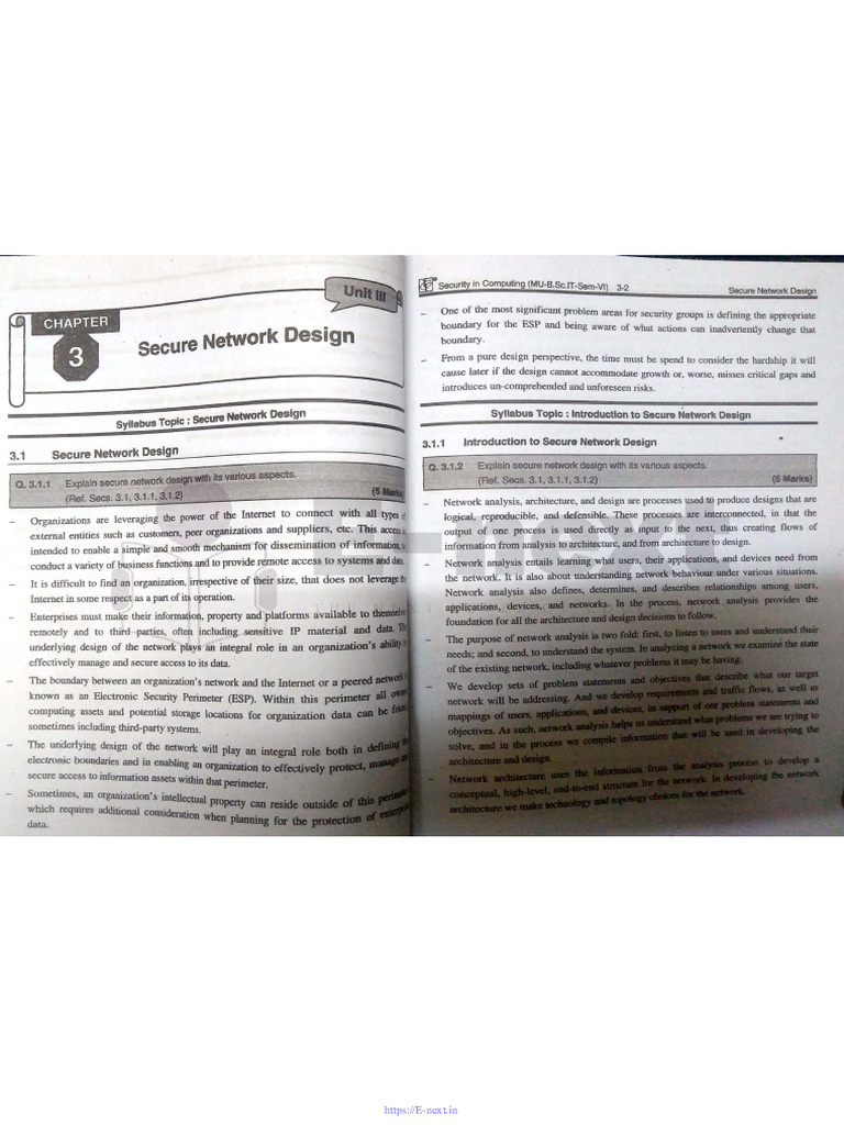 Unit-3 Secure Network Design | PDF