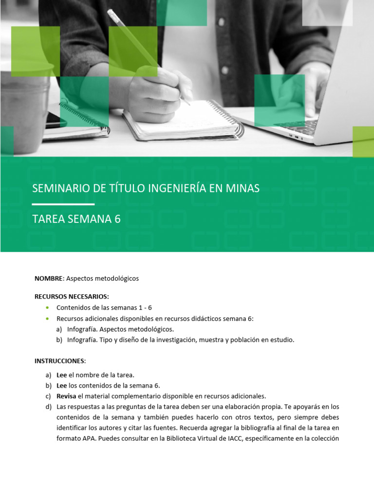 s6 Tarea Semtt1201-Inmin | PDF | Evaluación