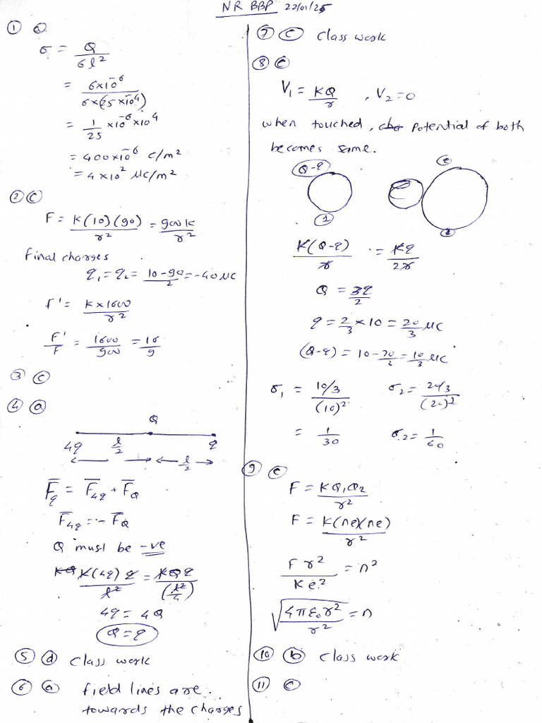 22-01-2025 Nr Physics Paper Solution | PDF