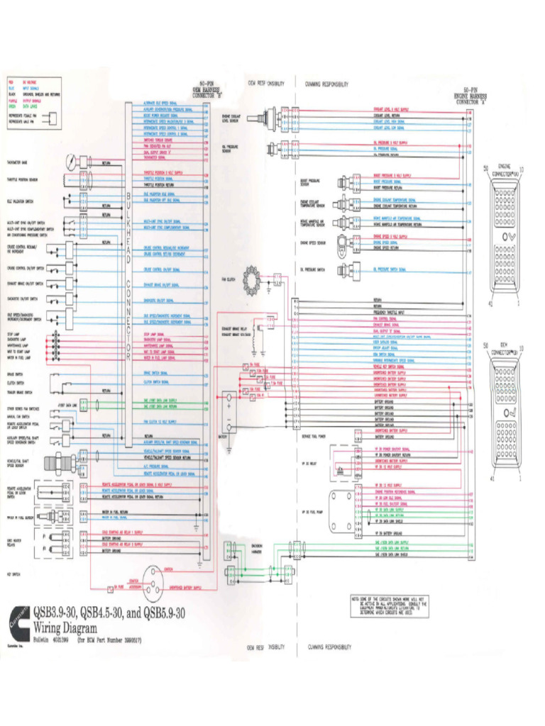 QSB 3.9, 4.5 & 5.9 Wiring Diagram Cummins | PDF