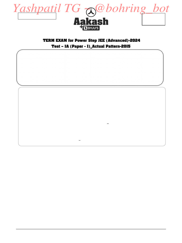 TE 1A Paper 1 For Power Step Group 2 2024 Code A 23 07 2023 | PDF ...