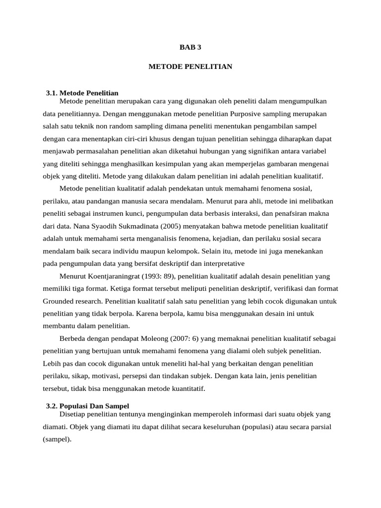 Bab 3 Metode Penelitian | PDF