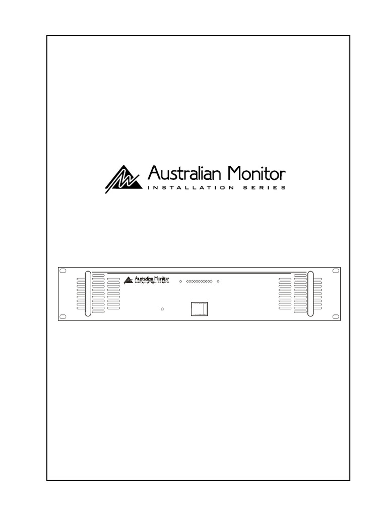 DCM500 Manual | PDF | Amplifier | Power Supply
