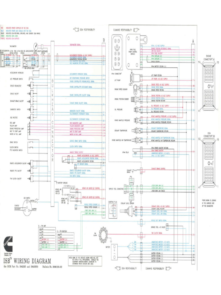 ISB Wiring Diagram CUMMINS | PDF