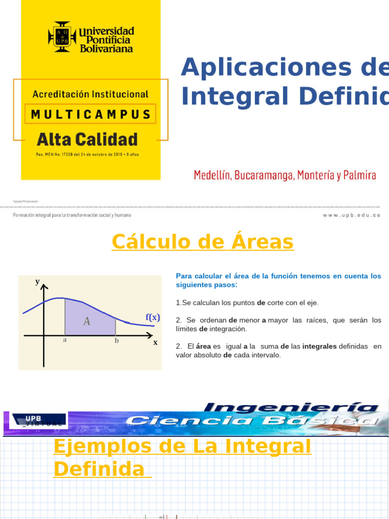Aplicaciones de La Integral Definida (1) | PDF