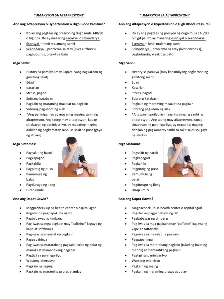 Pamphlet Hypertension Community Nursing | PDF