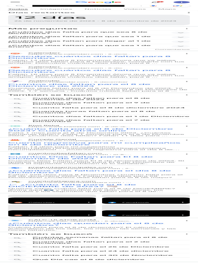 Cuantos Dias Faltan para El 8 de Diciembre - Buscar Con Google | PDF