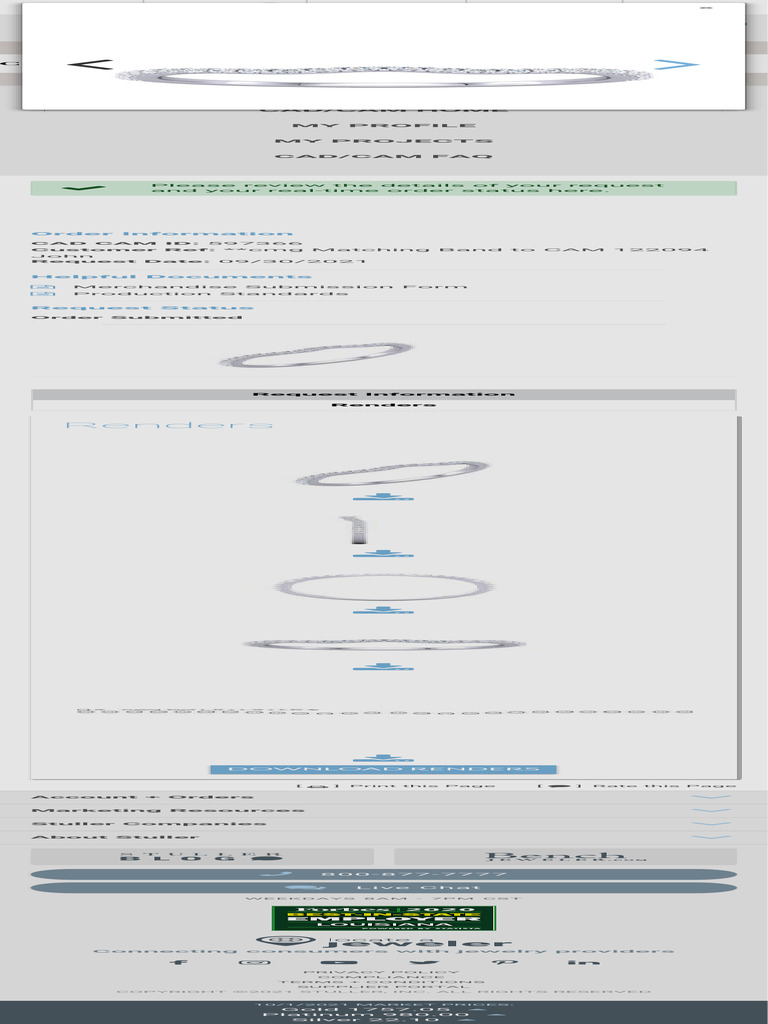 CadCam Services - 597366 Stuller | PDF