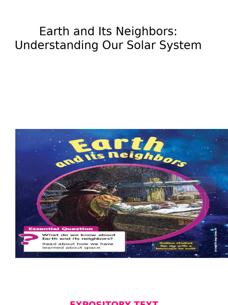English Reading Earth and Its Neighbors Understanding Our Solar System ...