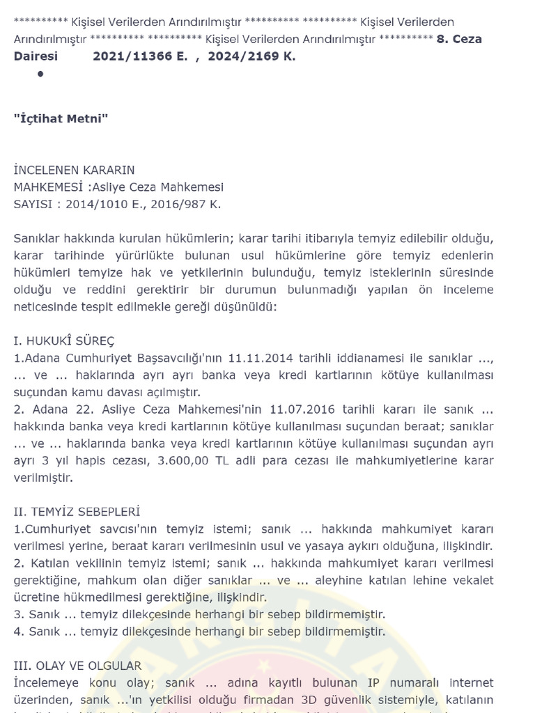 8. Ceza Dairesi (14) | PDF