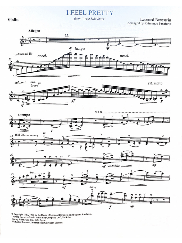 I FELL PRETTY (Violin) | PDF