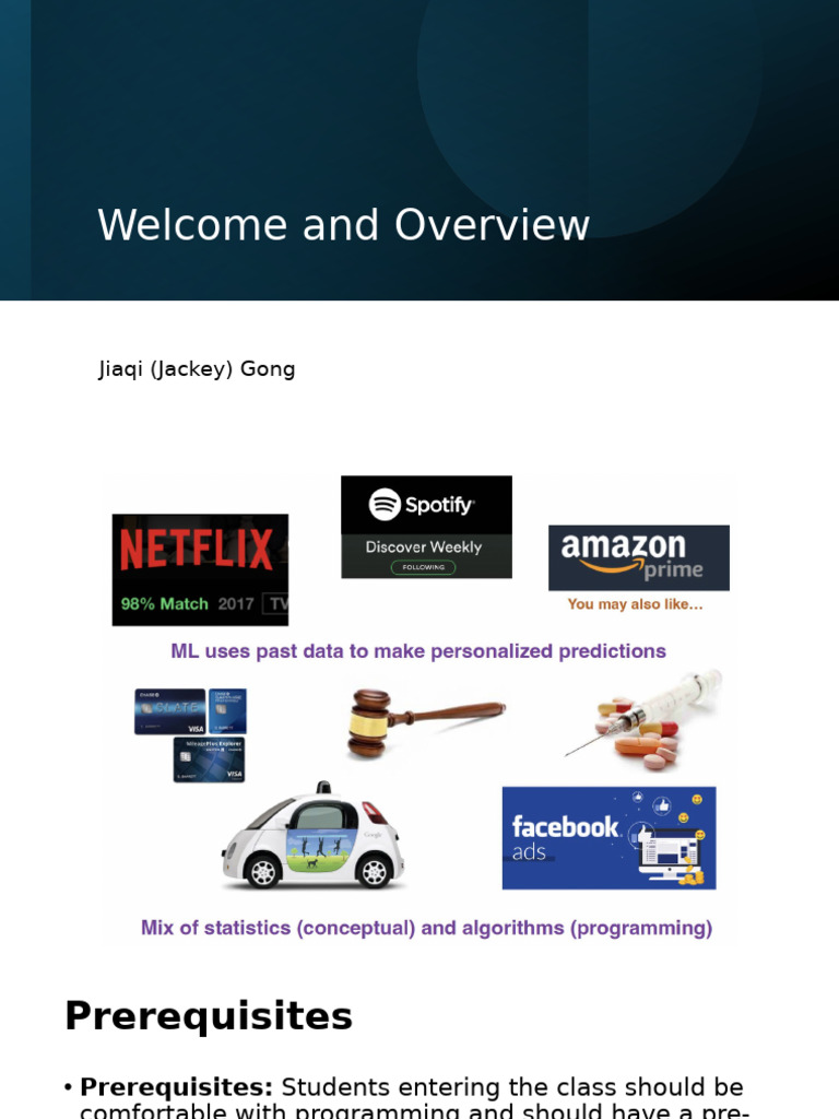 Week1-Welcome | PDF | Machine Learning | Computational Neuroscience