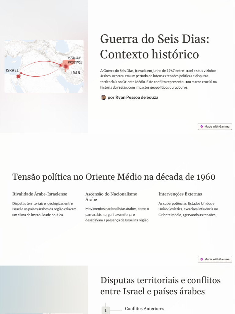Guerra Do Seis Dias Contexto Historico | PDF | Guerra dos Seis Dias | Israel