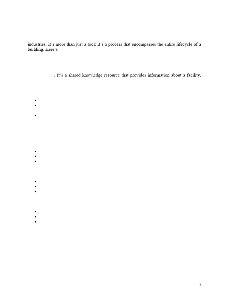 1.2 Building Information Modelling | PDF | Building Information ...