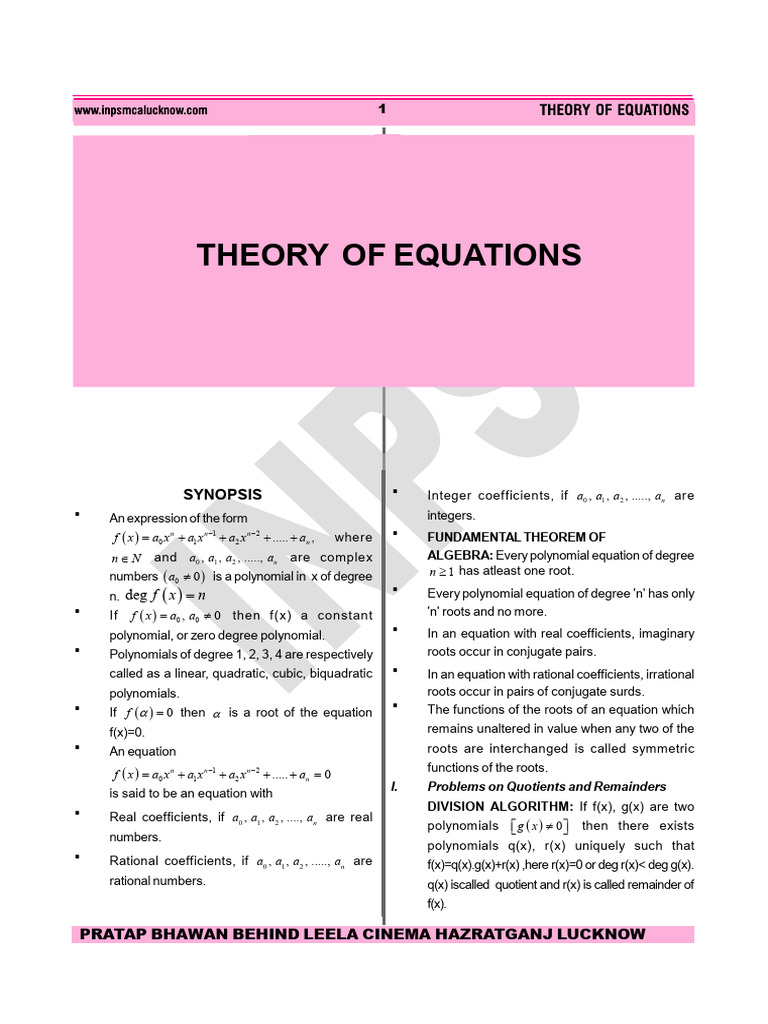 Polynomial Assignment 1 32238 Pdf Polynomial Equations 9385