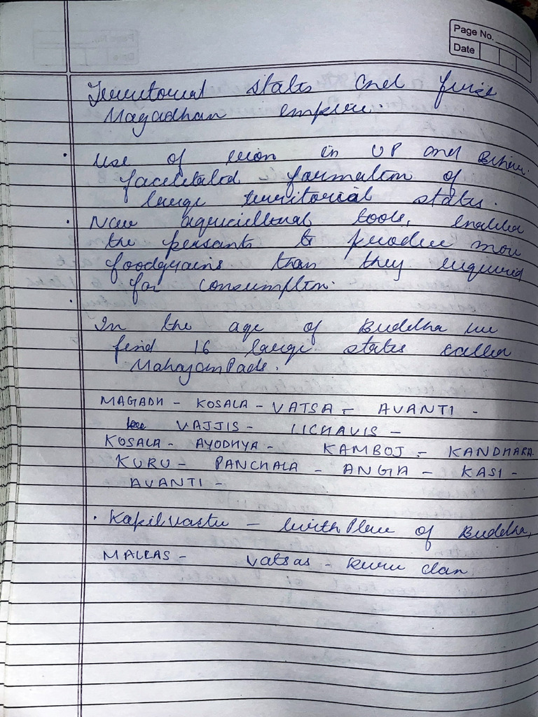 Territorial States and First Magadhan Empire | PDF