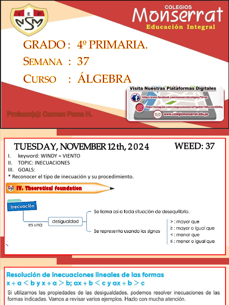 Alg 4to prim - sem 37 | PDF