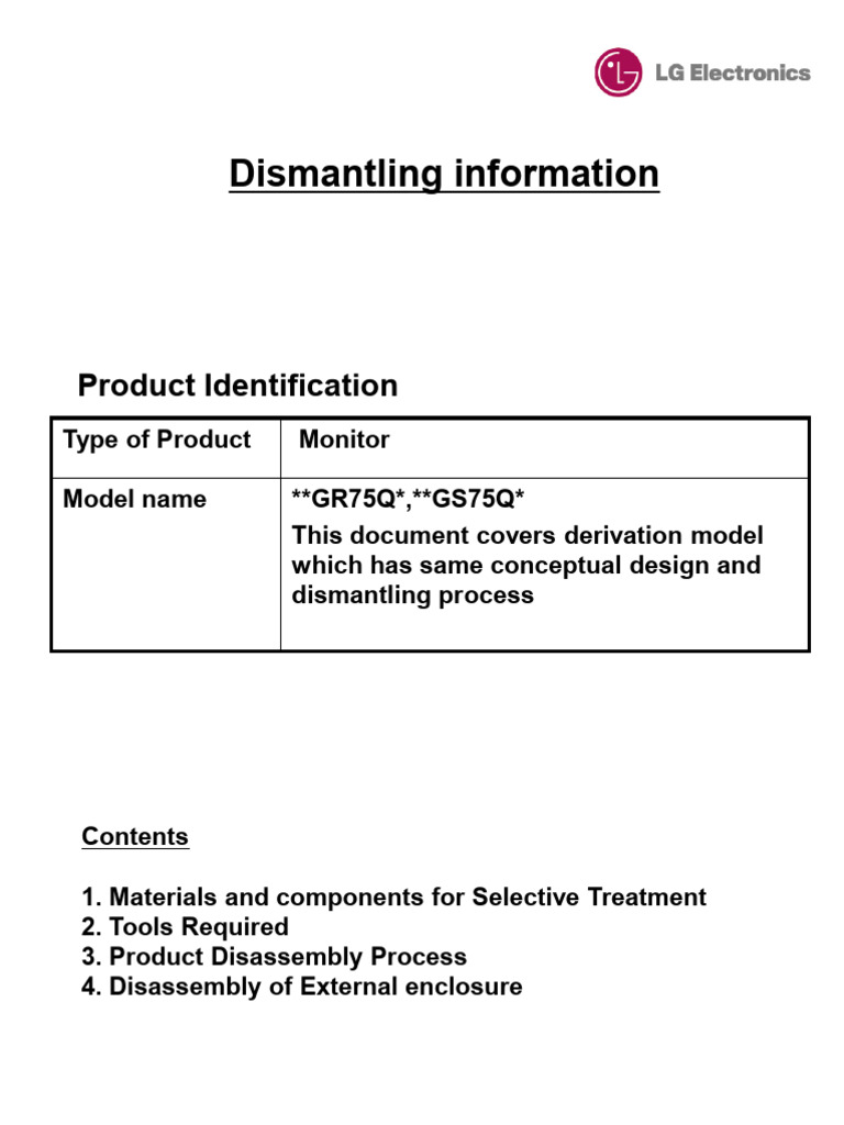 Dismantling+information ##GR75Q,##GS75Q | PDF | Printed Circuit Board ...
