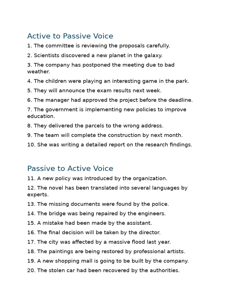 Voice change exercises | PDF