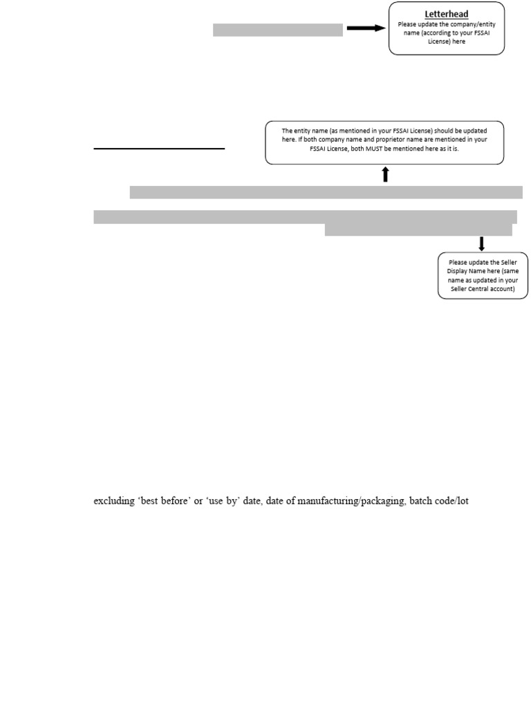 Food Declaration Guide PDF | PDF | Signature | Justice