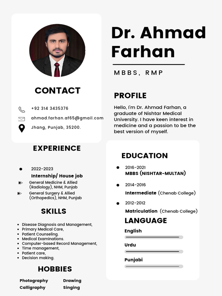 Grey White Black Minimalist CV Resume - 20240215 - 125506 - 0000 | PDF