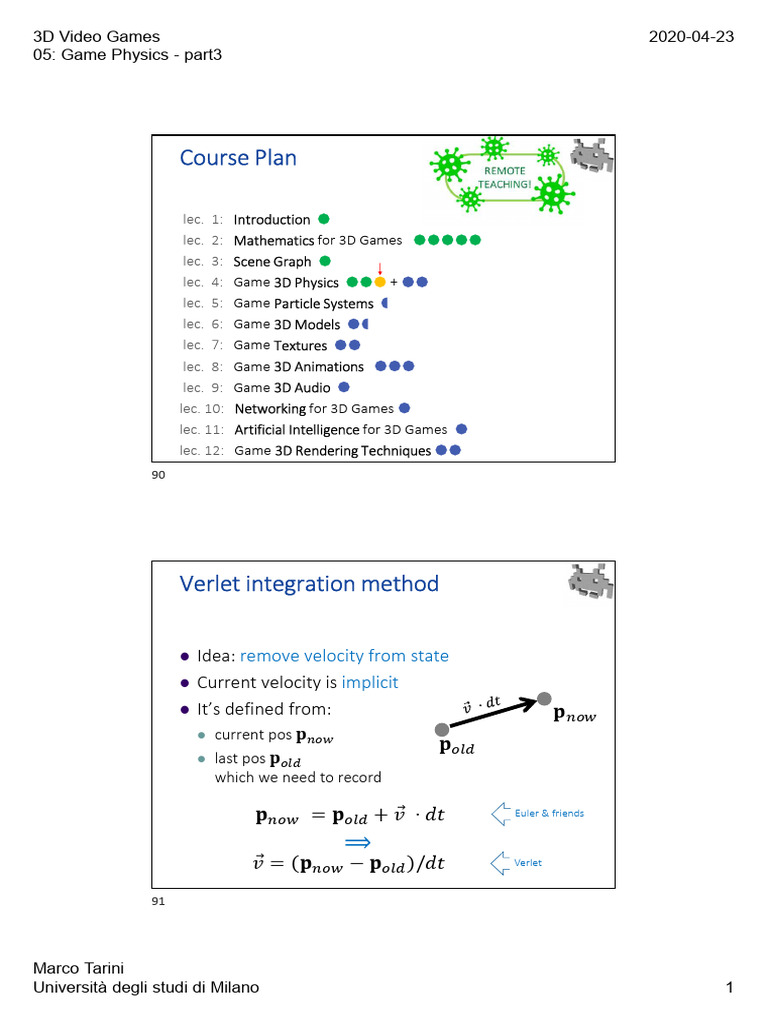 05_game_physics_PART_3 | PDF | Physics | Applied Mathematics