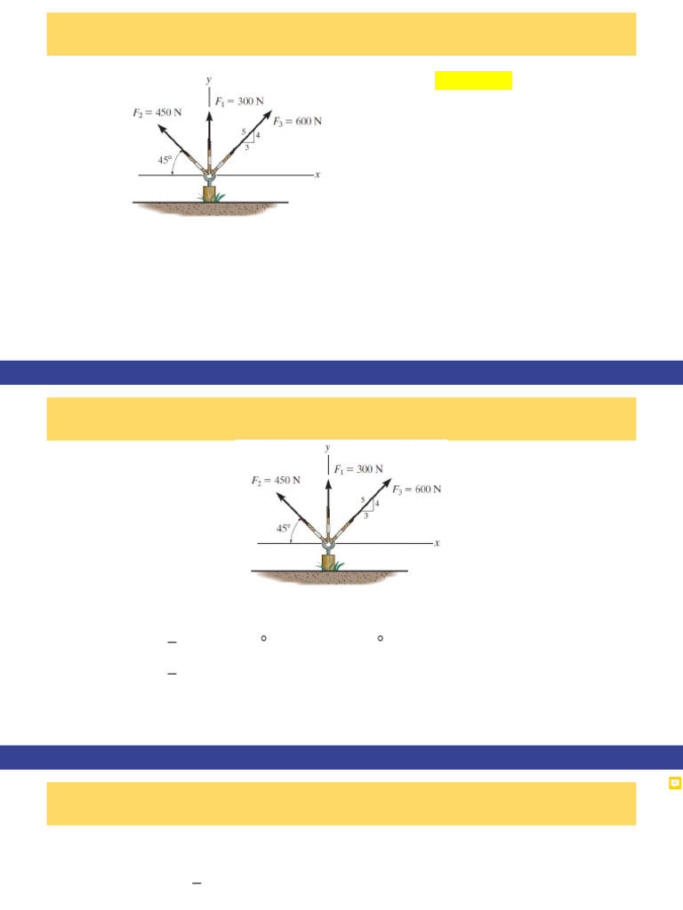 Force Resolution and Resultant Calculation | PDF | Linear Algebra ...
