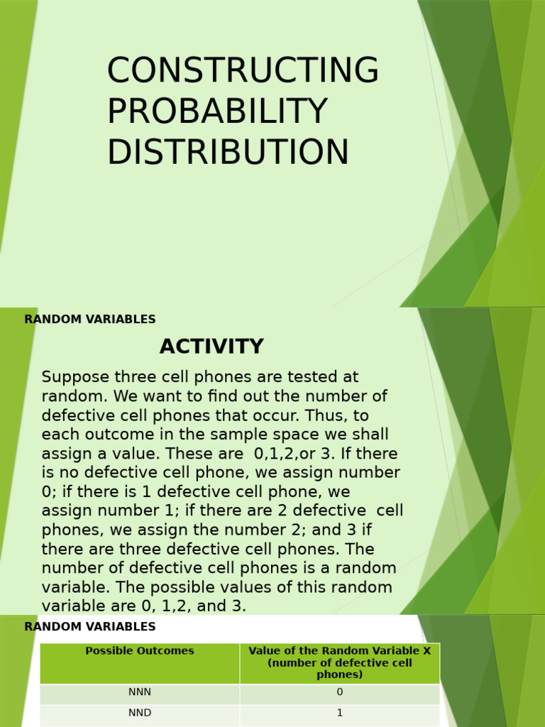 Constructing Probability Distribution2 Students | PDF | Random Variable | Probability Distribution
