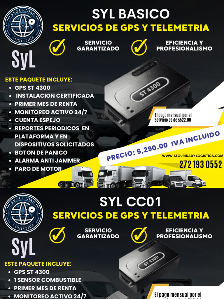 Soluciones GPS y Telemetría SyL | PDF